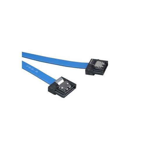 GA103036 Akasa Super slim SATA data cable securing latches 50cm Blue ...