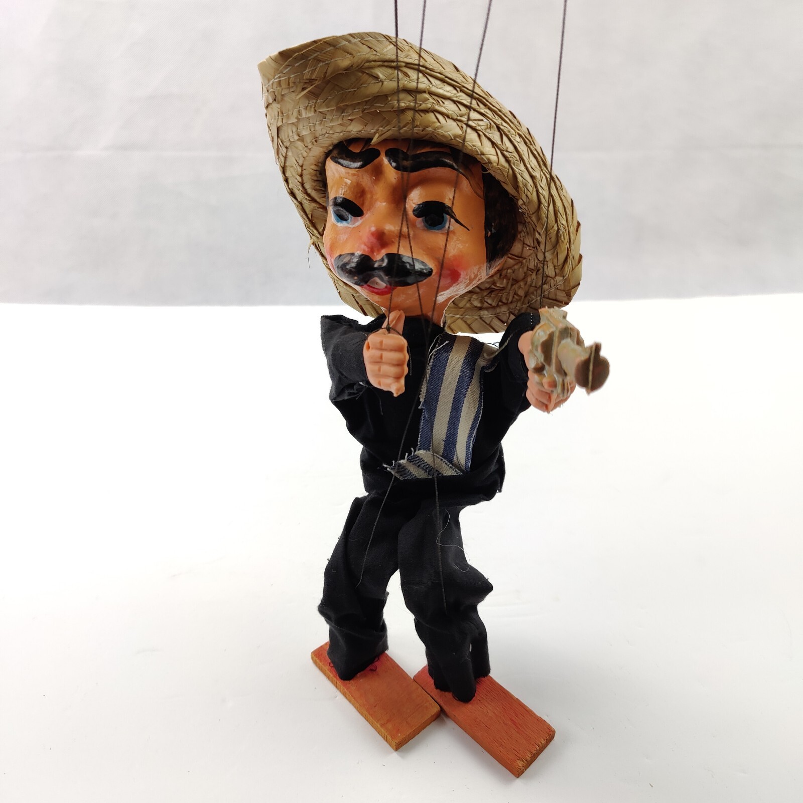 VTG Mexican Bandido w/ Revolver Mexican Marionette String Puppet ...