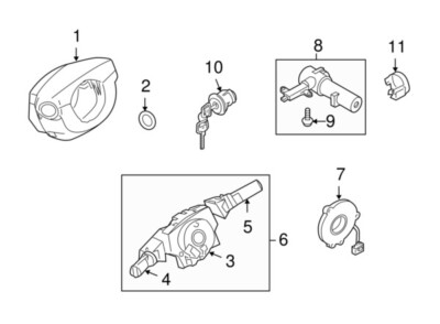 25560-9GA8D Nissan Switch assy-combination 255609GA8D, New Genuine OEM ...