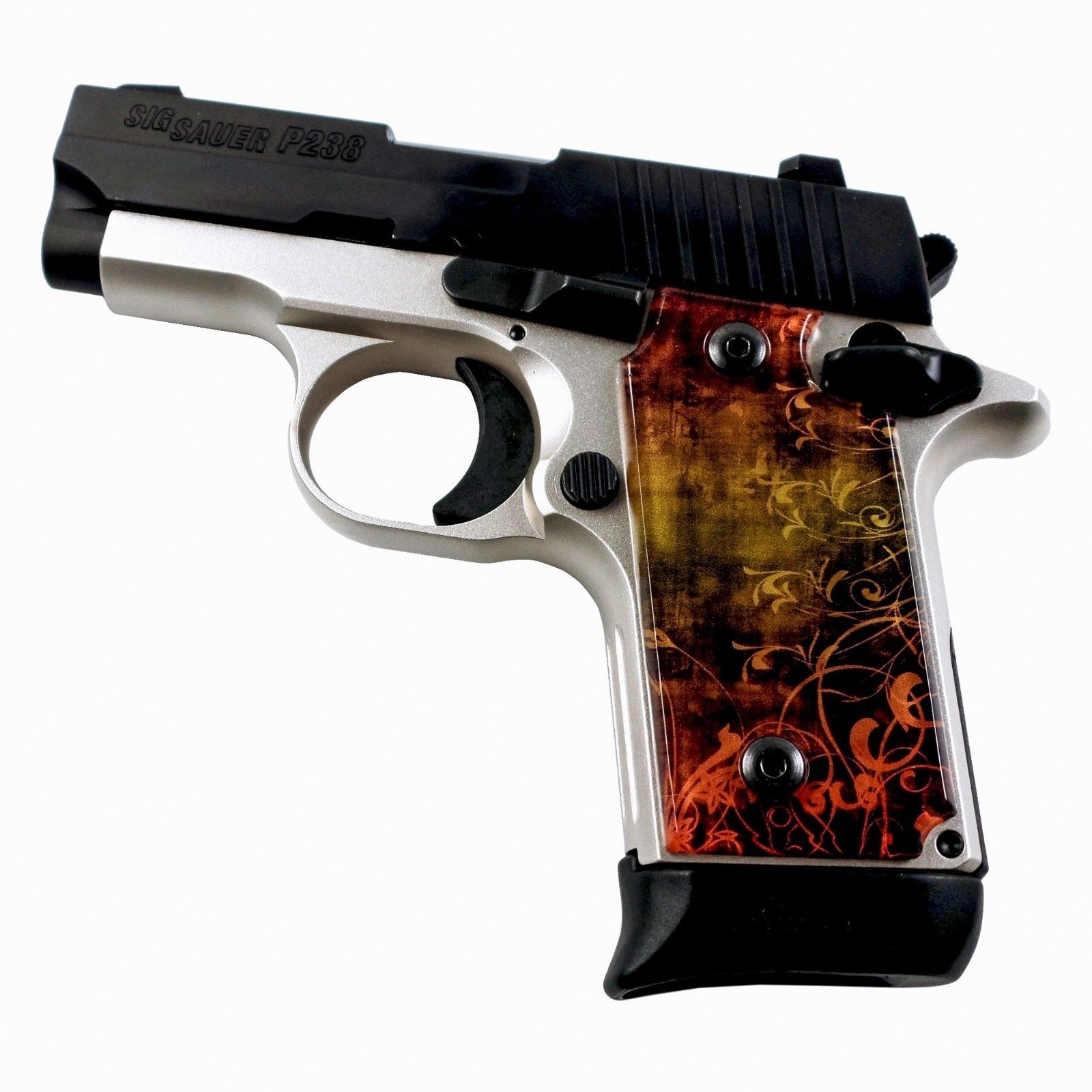Custom P238 Ambidextrous SPD Acrylic Grips Vintage Brown | eBay