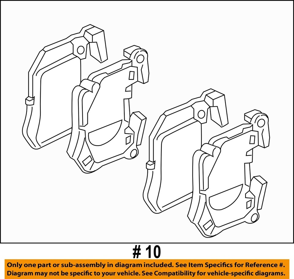 KIA OEM 2018 Stinger Brake-Rear-Disc Brake Pads 58302J5A50 | eBay