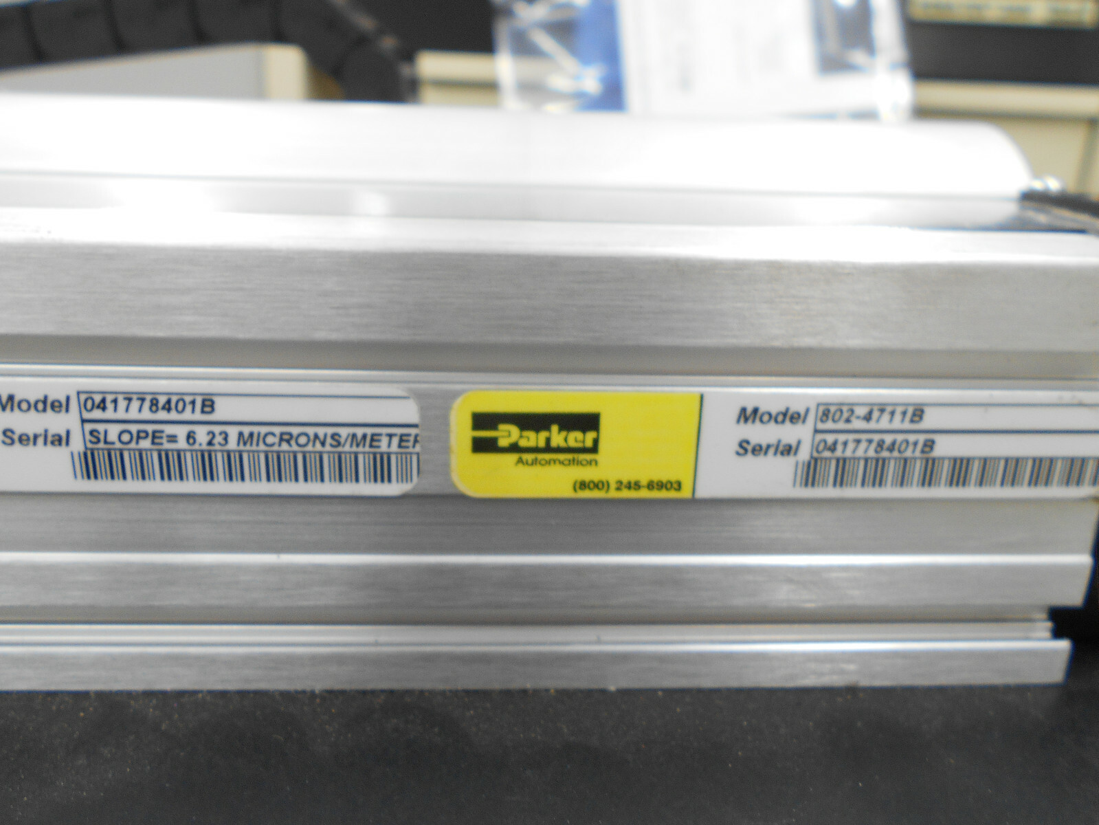 PARKER DAEDAL 041778401B & 802-4711B LINEAR SLIDE W/CABLES | eBay