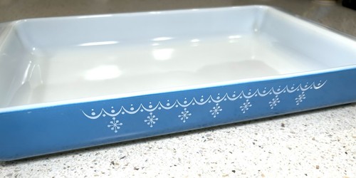 Vintage Pyrex Snowflake Garland 933 Lasagna Rectangle Glass Baking Dish ...