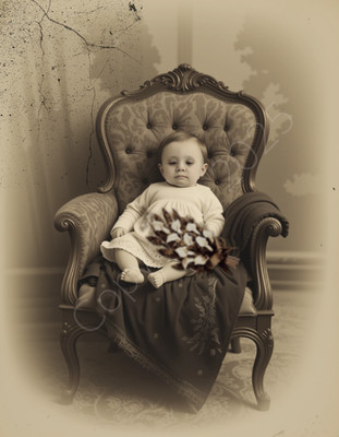Baby Boy Photo Post Mortem Child Funeral Flowers Victorian 4 by 6 | eBay