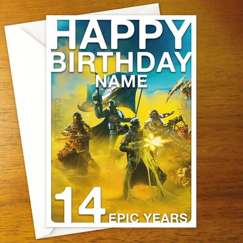 HELLDIVERS Personalised Birthday Card - game space aliens | eBay UK