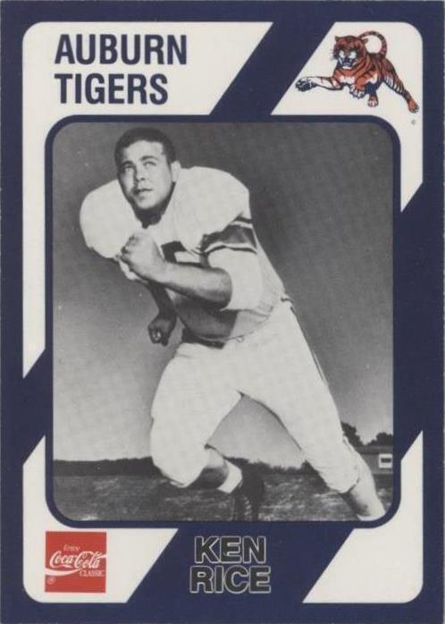 1989 Collegiate Collection Auburn Tigers - Ken Rice #19 for sale online ...