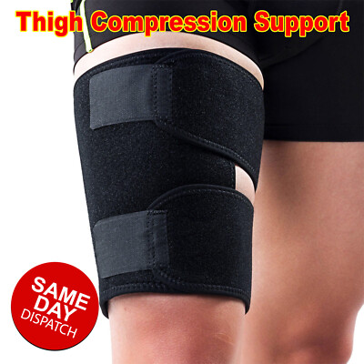 Thigh Leg Support Hamstring Quadriceps Wrap Groin Quad Brace ...