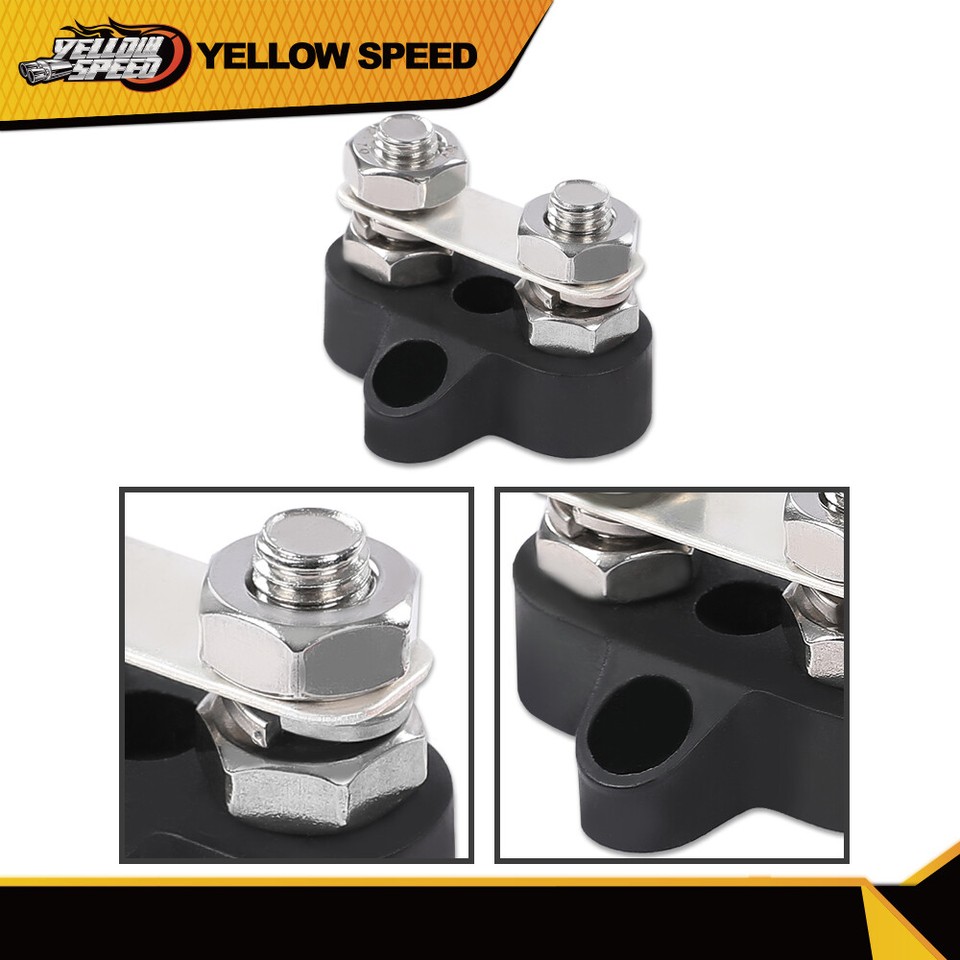 DC 48V Bus Bar 5/16" Heavy Duty Positive Power Distribution Studs ...