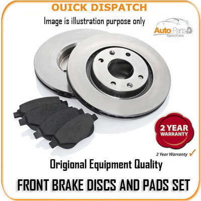 4659 FRONT BRAKE DISCS AND PADS FOR FIAT DUCATO 10/12/14 6/1984-1994 ...