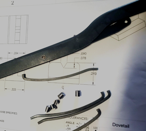 Benjamin pump lever spring & rivet for 340, 342, 347 rifles made about ...