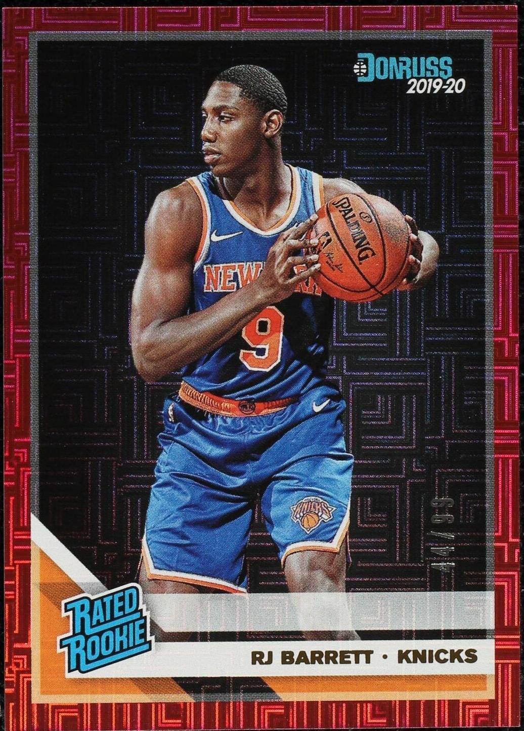 2019-20 Panini Donruss - Rated Rookie RJ Barrett #203 Red Infinite /99 ...