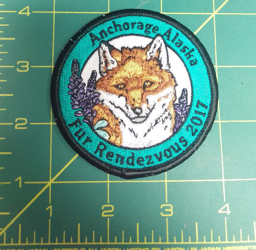 2017 Anchorage Alaska Fur Rondy Rendezvous Alaska Patch with Fox LAST ...