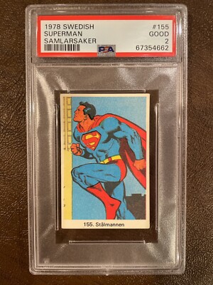 1978 Swedish Samlarsaker #155 SuperMan PSA 2 Pop 2 | eBay