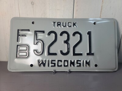 Antique Collector's License Plate 1996 Wisconsin Radio Operator | eBay