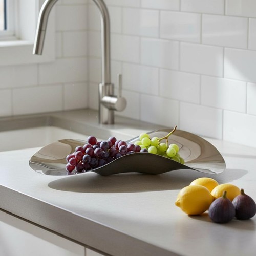 Irregular Stainless Steel Fruit Platter European Design for Dining Room ...