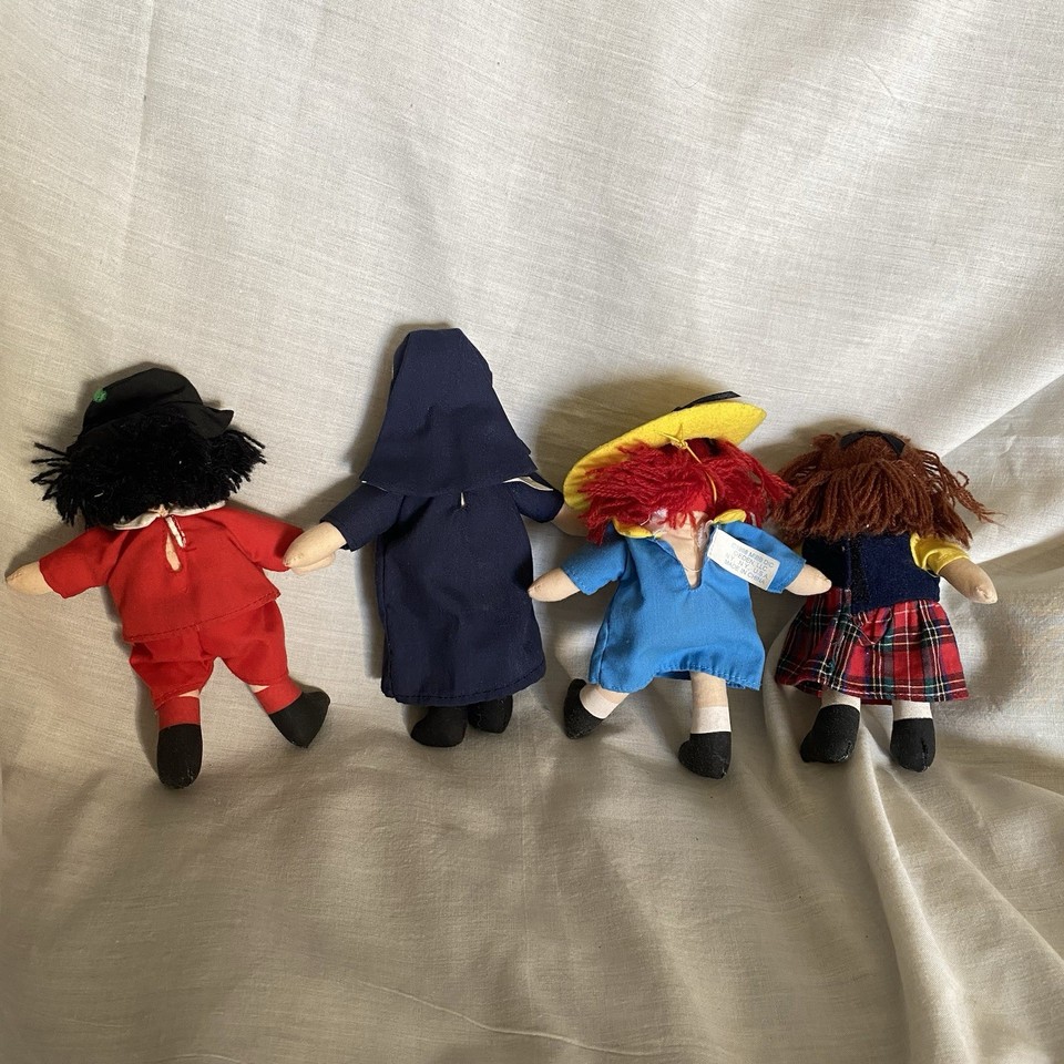 Madeline, Pepito, Danielle and Miss Clavel Plush Miniatures 1998 Eden ...