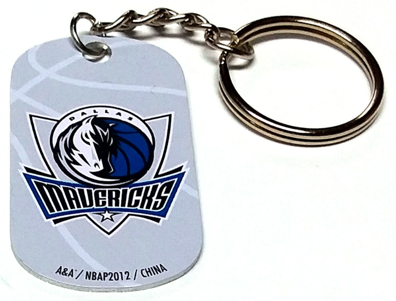 DALLAS MAVERICKS 1.5 LONG METAL KEYCHAIN PULL LICENSED NBA BASKETBALL ...
