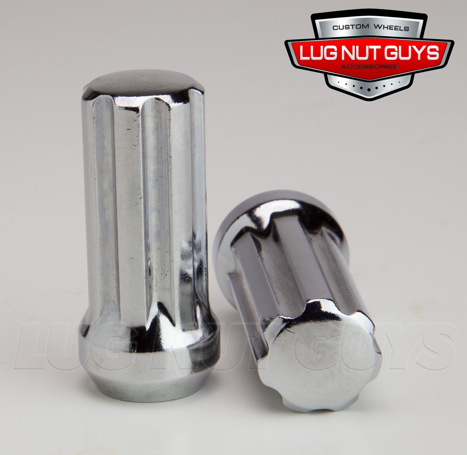 20 Lug Nuts 14x1.5 Chrome Spline Acorn 2" Long Tall Wheel Lug Nut | eBay