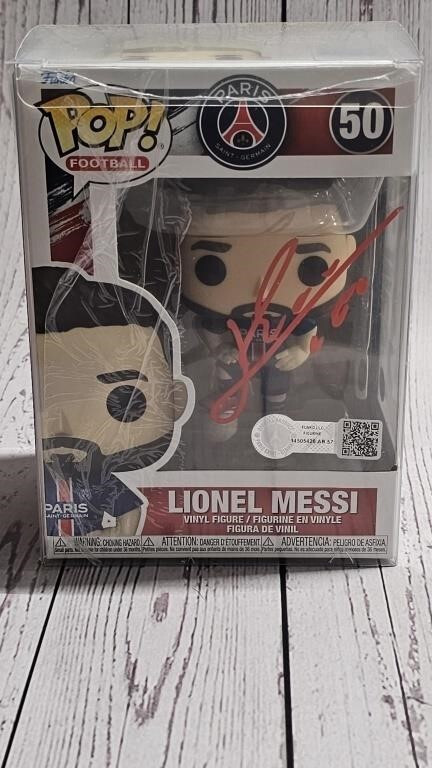 Lionel Messi Autographed Paris Saint-Germain Signed POP #D Halo and COA ...