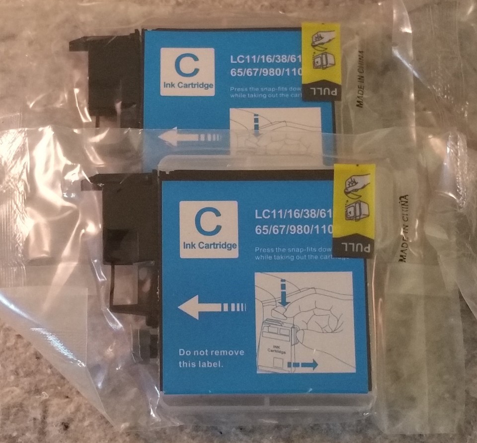 14 PACK REPLACEMENT INK/CARTRIDGES LC 11/16/38/67/61/65/980/1100/990 BL ...