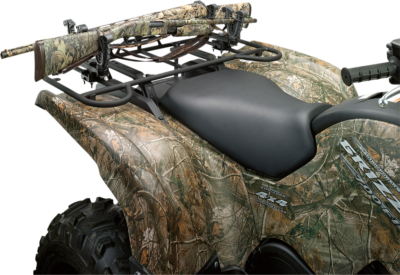 Moose Utility Black Rear ATV V-Grip Hunting Shooting Double Gun Rack ...