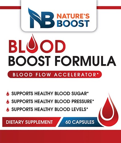Blood Boost Formula Blood Flow Accelerator By Nature's Boost - 60 ...