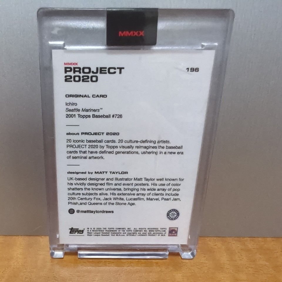 2020 Topps Project 2020 - 2001 Topps Matt Taylor #196 Ichiro Suzuki | eBay