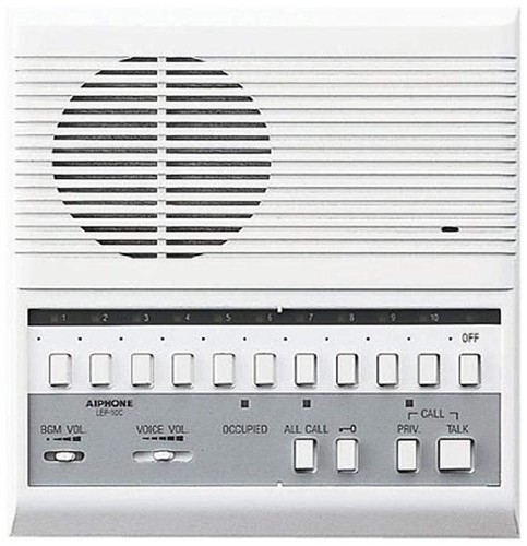 Aiphone LEF-10C Open Voice Selective Call Master Intercom with All-Call ...