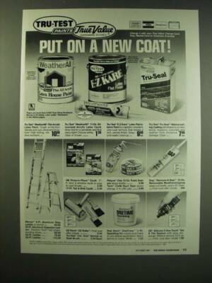 1987 True Value Tru-Test Paint Ad - Put on a new coat! | eBay