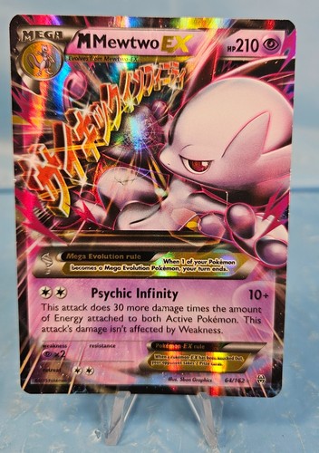 Pokémon Mega M Mewtwo EX 64/162 XY Breakthrough Pokemon TCG Holo Foi ...
