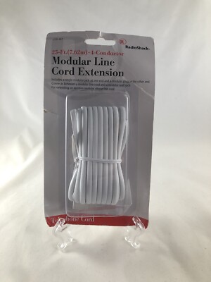 Modular line cord extension telephone cord 25-ft 279-0441 | eBay
