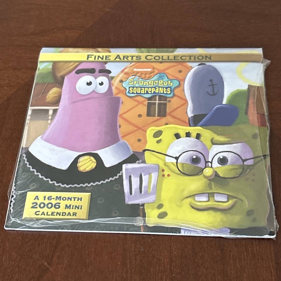 spongebob squarepants Fine Arts Collection Vtg 2006 Sealed New Mini ...