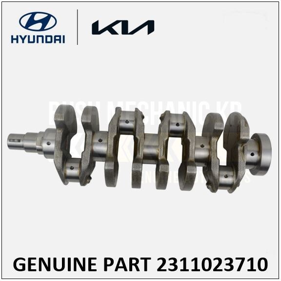 GENUINE OEM Hyundai Kia Crankshaft Assy 2311023710 Elantra Tiburon ...