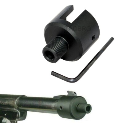 Black Aluminum Ruger .22 Mark 1,2,3 (Bull) 1/2"x28 TPI Muzzle Brake ...