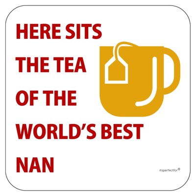 Drinks Coaster for the World’s Best Nan Thoughtful Gift For Nan Loves ...