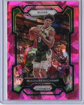 2023-24 Panini Prizm MarJon Beachamp Milwaukee Bucks #259 Pink ⭐️💥🎯 ...