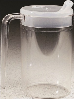 Adult Feeder Beaker With Handle, Lid And Spout - Adult Feeding Cup ...