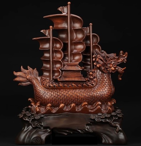 Fengfan Dragon Boat Statue Chinese Feng Shui Craftsmanship Home ...