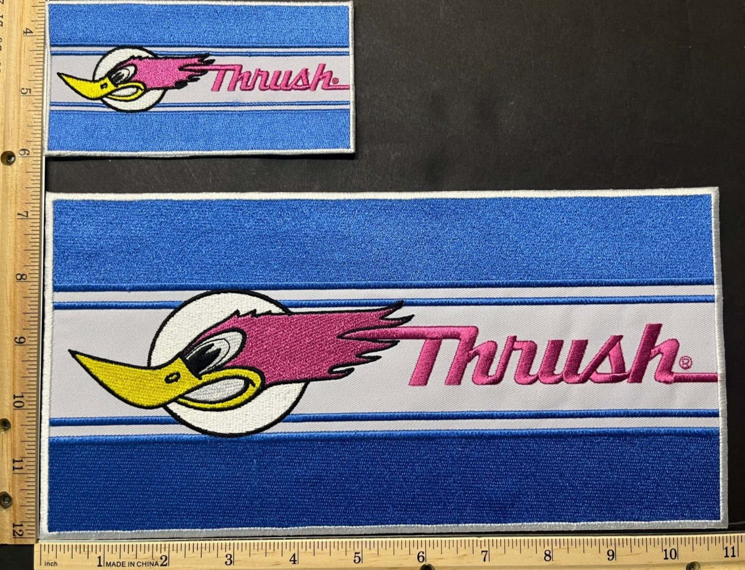 Vintage Thrush Muffler Patch Set 2 Pcs. | eBay