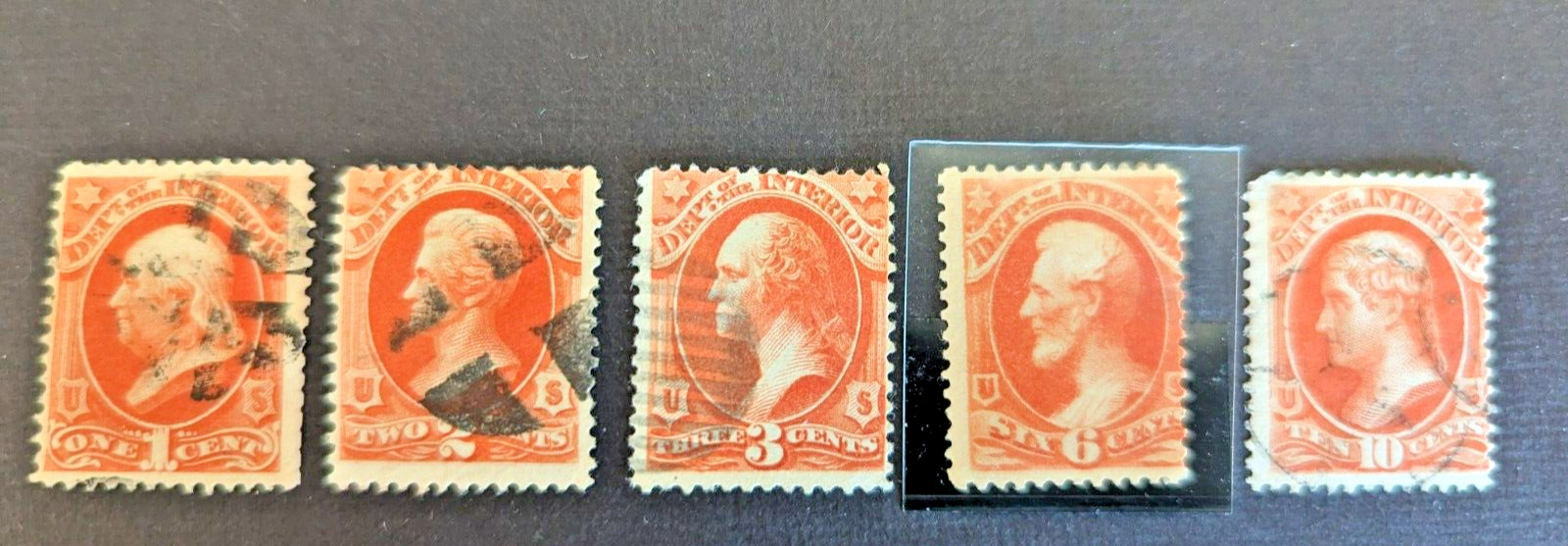 US DEPT of INTERIOR - OFFICIAL Stamps Lot of 5 Used Free shipping | eBay