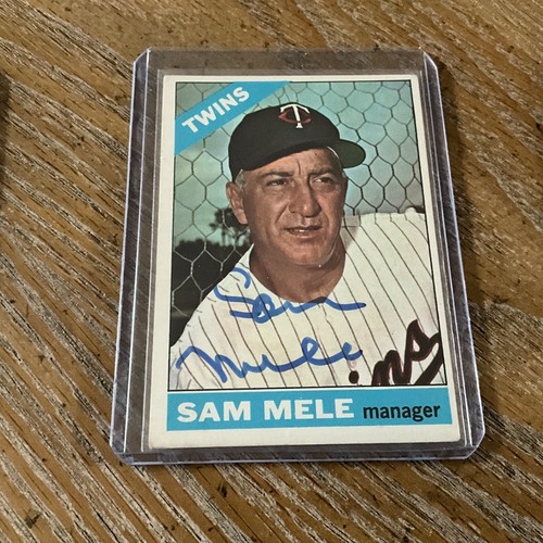 autographed 1966 Topps SAM MELE DEC 2017 #D-1 | eBay