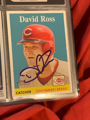 DAVID ROSS AUTOGRAPHED SIGNED 2007 TOPPS HERITAGE CARD REDS COA | eBay