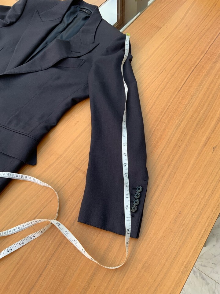 Tom Ford Shelton Cut Navy Blue Wool & Silk Blend Suit UK 38 / EU 48 ...