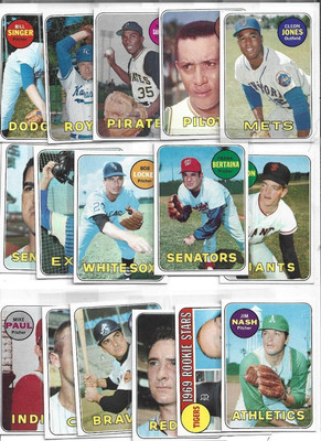 1969 Topps Baseball Card Stellar Lot of (27) - One for the Condition Conscious | eBay