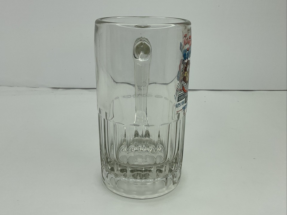 Vintage 1996 Taz's Root Beer Mug Warner Brothers "Hits the Spot" Clear ...