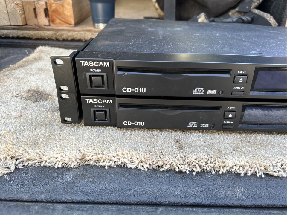 Two Pcs. Tascam CD-01U Pro Professional Rackmount CD Player NO REMOTE ...