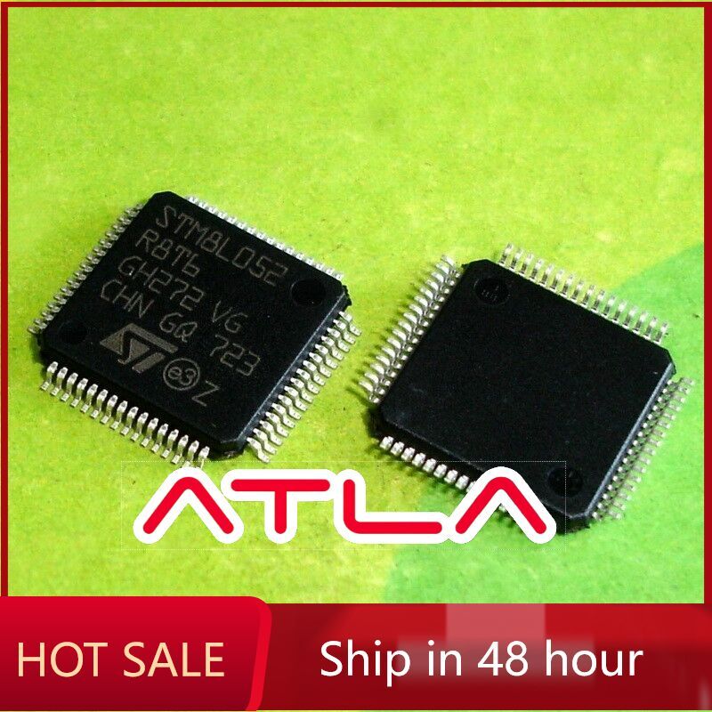 1 PCS STM8L052R8T6 LQFP-64 STM8L052 R8T6 8-bit ultralow power MCU, 64-KB Flash | eBay