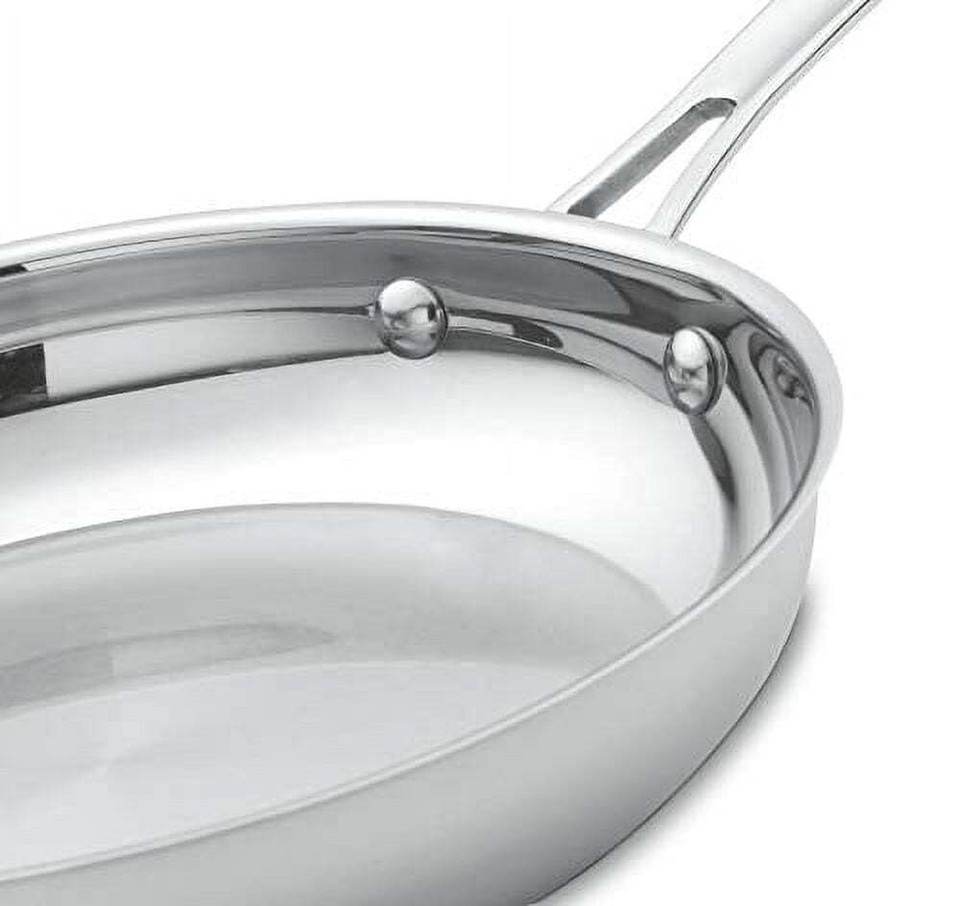 Contour Stainless Steel 12" Open Skillet W/Helper Handle 86279027320| eBay