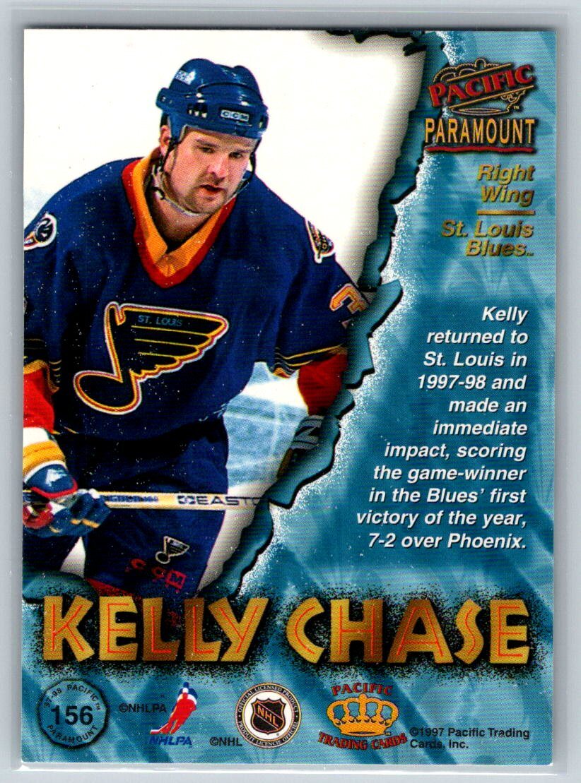 1997 Pacific Paramount #156 Kelly Chase St. Louis Blues | eBay
