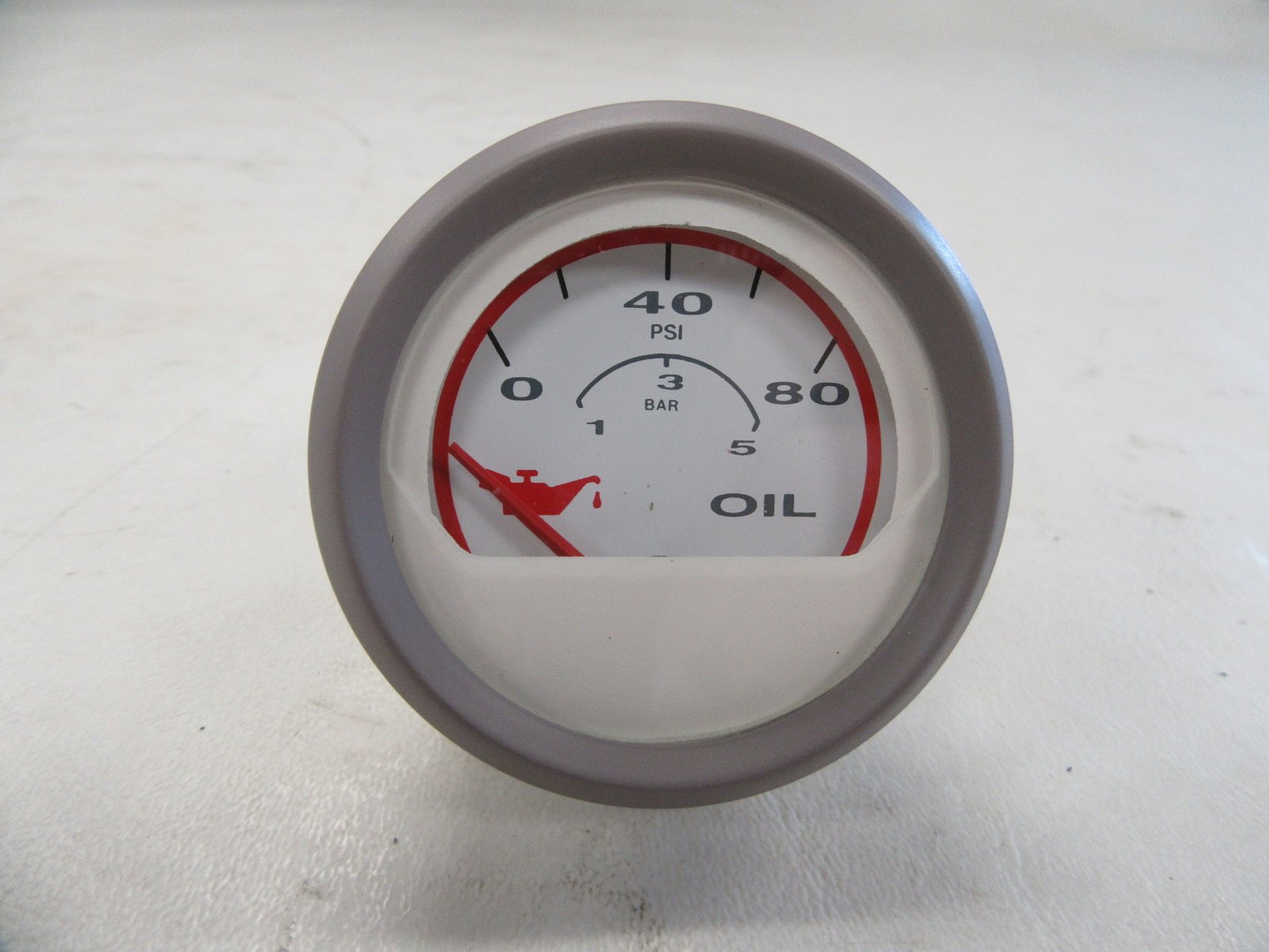 FARIA OIL GAUGE WHITE FACE TAUPE BEZEL GP9686A MARINE BOAT | eBay
